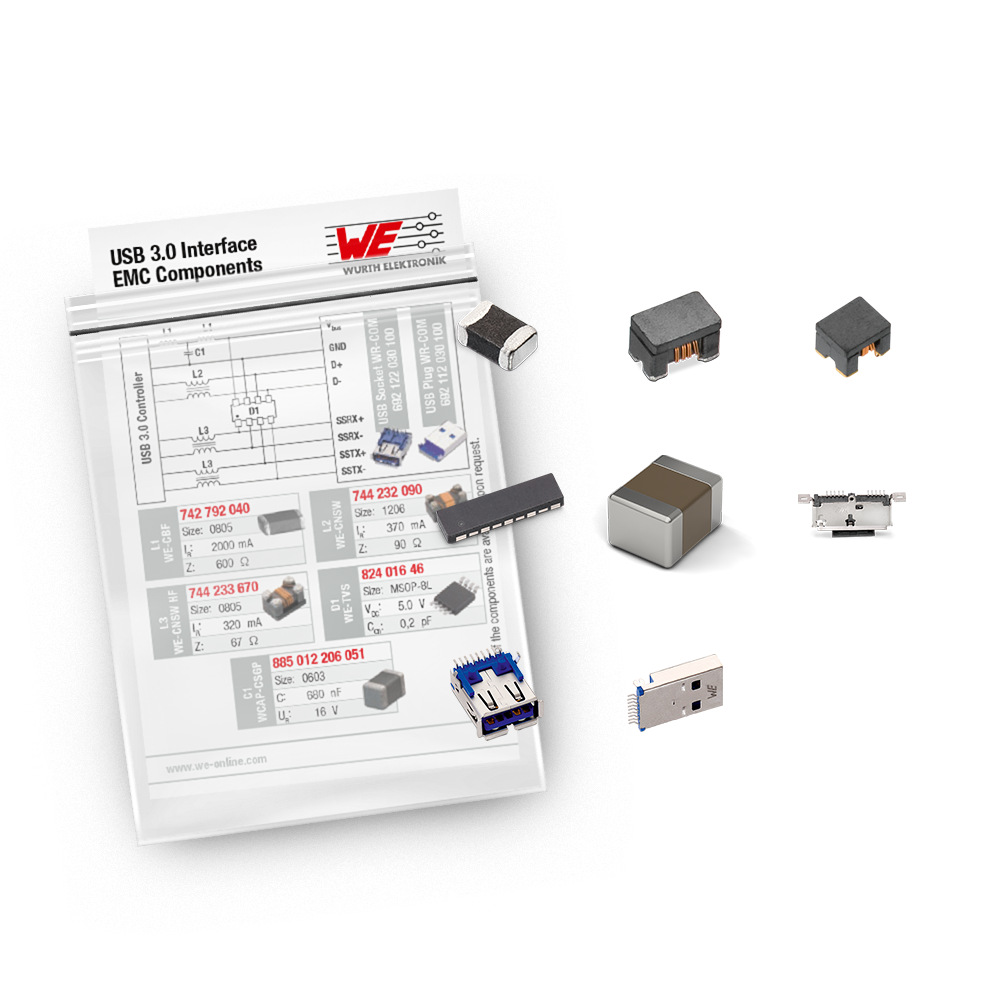 Filter Bag USB 3.0 Type A EMC | Passive Components | Würth Elektronik Product Catalog